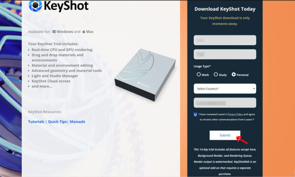 KeyShot 試用版 - 曲面實業 | Surface Tech Inc.
