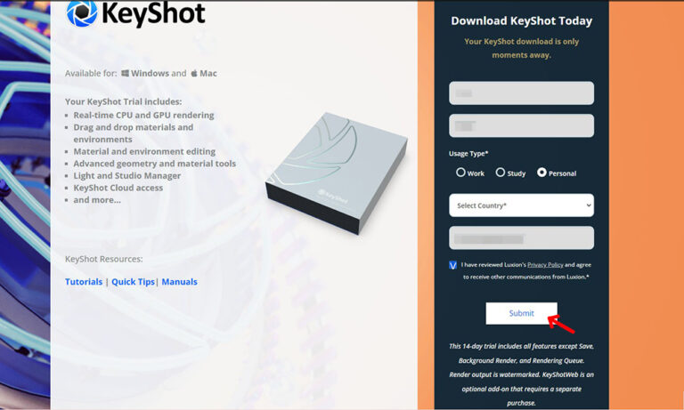 KeyShot 試用版 - 曲面實業 | Surface Tech Inc.